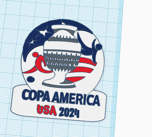 Archivo STL Logo Copa America 2024 🇺🇸 ・Modelo para descargar y imprimir ...
