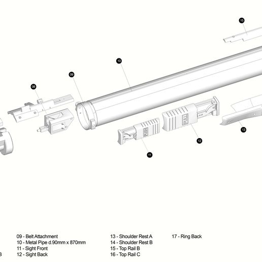 🔫 AIRSOFT AT-4 Anti-Tank Launcher・ STL File for 3D printing・Cults