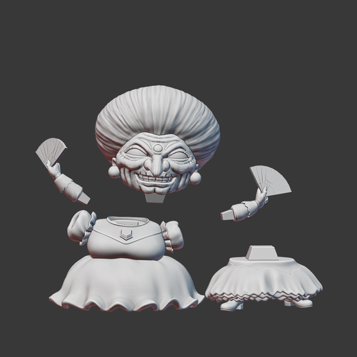 👹 Yubaba (Spirited Away )・ STL File for 3D printing・Cults