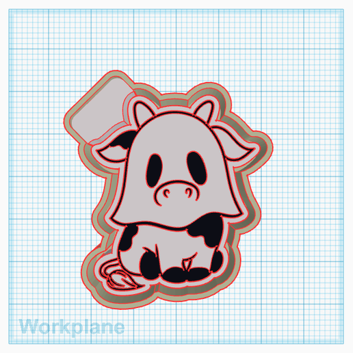 👻 Ghost cow Freshie Mold・ STL File for 3D printing・Cults