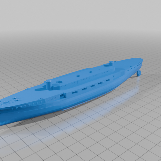 🎨 Semi-dreadnought Battleship・Free 3D File for ・Cults
