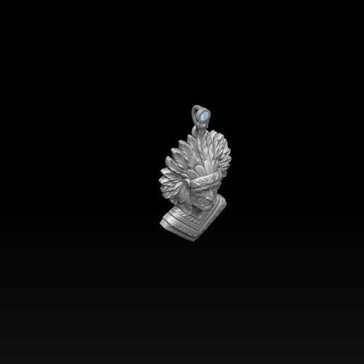 3D file Native Indian Pendant 3D print model 📌 ・3D printing idea to ...