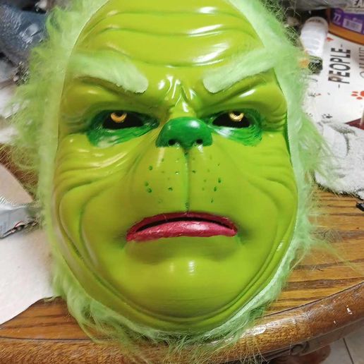 grinch face mask