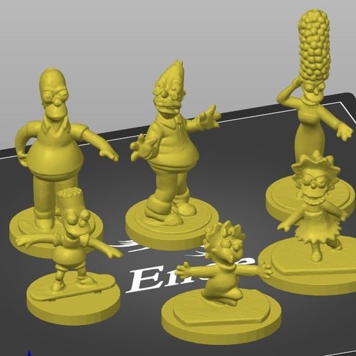 STL file the simpsons family 👪 ・3D printable design to download・Cults