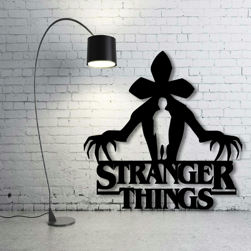 🎨 Настенный декор Stranger Things Wall Art・Бесплатный STL для 3D-печать ...
