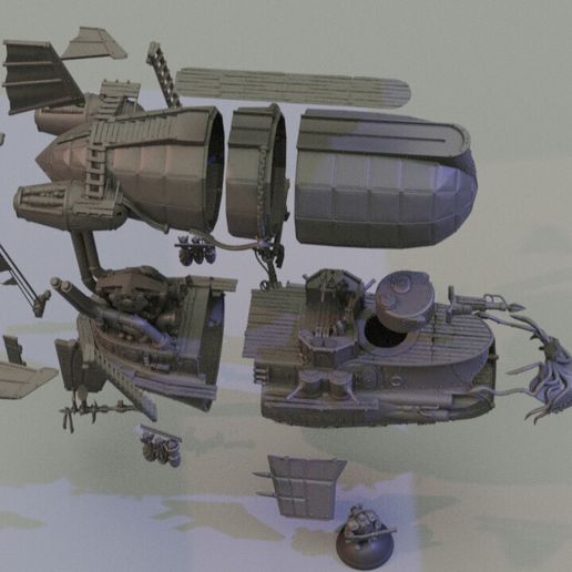 🎲 Skydread Dreadnought・ STL File for 3D printing・Cults