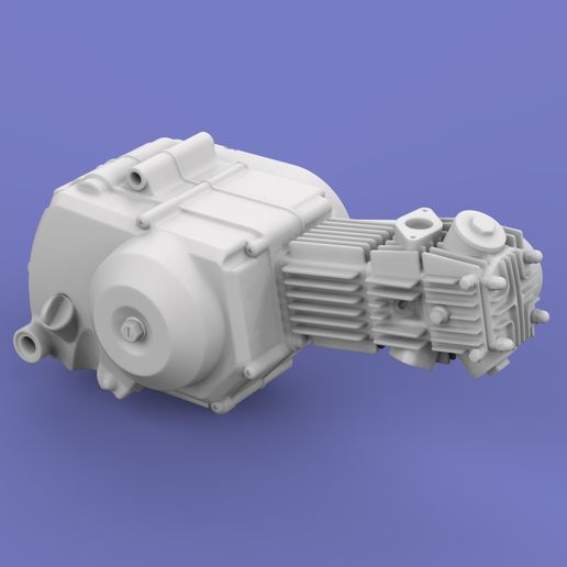 STL file ENGINE C-50 🏍️ ・3D printer model to download・Cults
