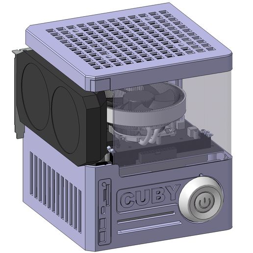 🖥️ M-ITX PC Case, MINI PC, Computer Case・ STL File for 3D printing・Cults