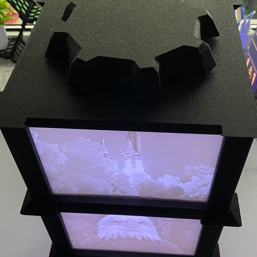 Archivo STL Rotating and stackable Lithophane Box 📦 ・Objeto imprimible ...