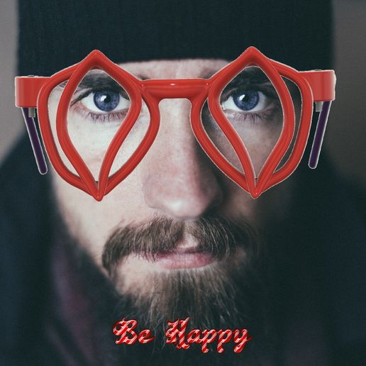 Скачать файл STL Кошечка Смешные очки 3D ПРИНТИНГ Солнцезащитные очки ...