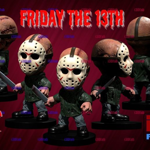🎃 Chibi Horror Slashers Bundle – STL Files (Myers, Jason, Freddy)・ 3D ...