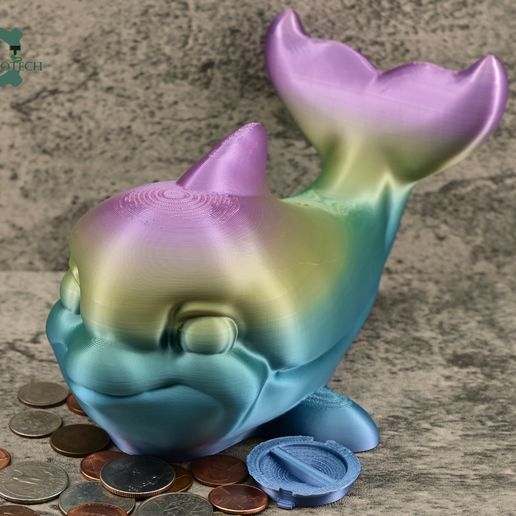 🐬 Dolphin Piggy Bank, Cute Dolphin Coin Storage Bank, Cute Piggy Bank ...