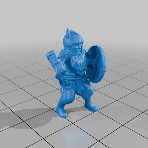 🛡️ Shield Dwarf (DND / TTRPG)・Free 3D File for ・Cults