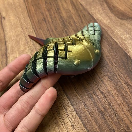 👌 Flexible Stingray・ STL File for 3D printing・Cults