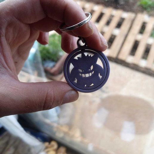 Archivo STL Gengar keychain 🗝️ ・Modelo para descargar e imprimir en 3D ...
