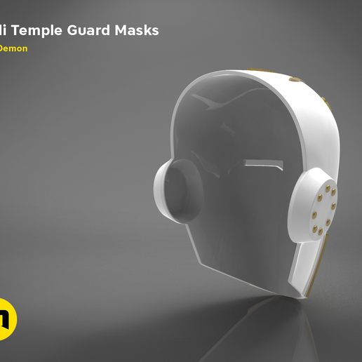 🕍 4 Jedi Temple Guard Masks・ OBJ File for ・Cults