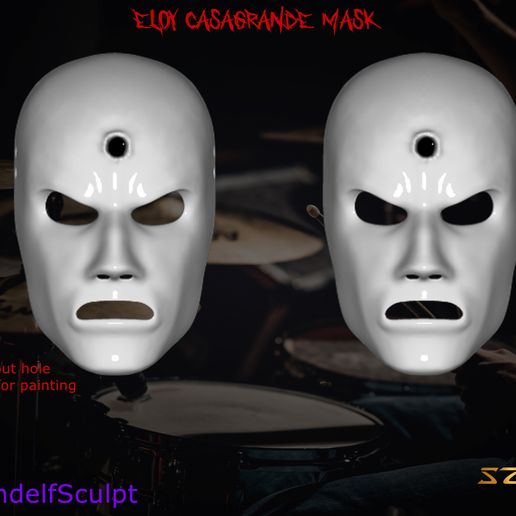 🦸 Eloy Casagrande Mask - Slipknot・Archivo 3D para Impresión 3D・Cults