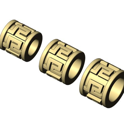 🏛️ Greek key pattern tube bead and charm 3D print model・ STL File for ...