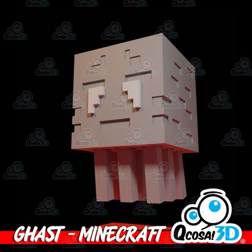 🎨 GHAST - MINECRAFT・ STL File for 3D printing・Cults