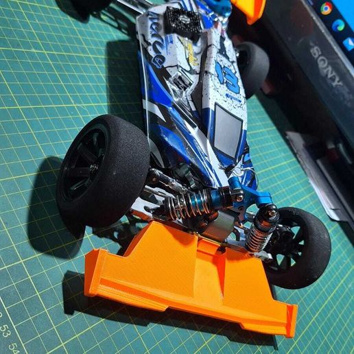 STL file WLTOYS 124017 HIGH SPEED Spoiler ⚽ ・3D print model to download ...