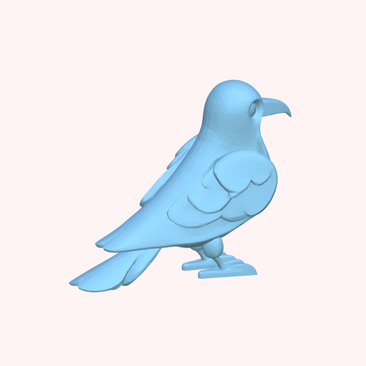 🐦 Crow・ STL File for 3D printing・Cults
