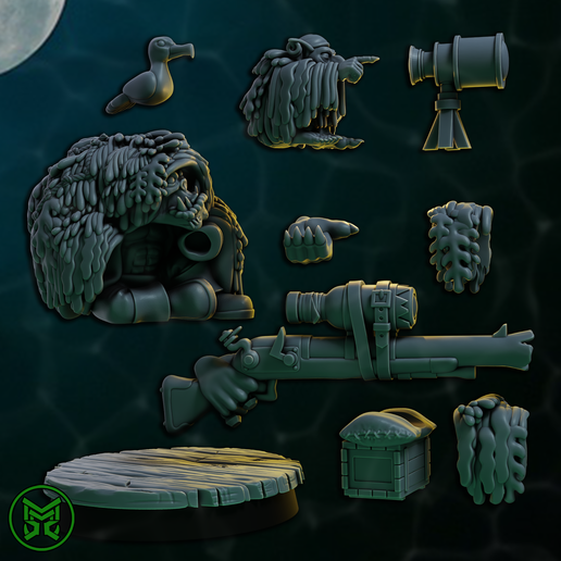 🏴‍☠️ Pirate Commandos - Sniper・ 3D File for 3D printing・Cults