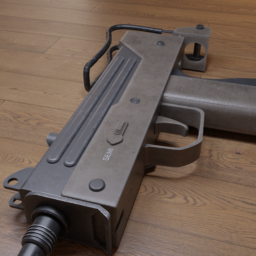 🔫 Ingram Mac 10 SMG ( Prop-Gun ) 1/1 Scale・ STL File for 3D printing・Cults