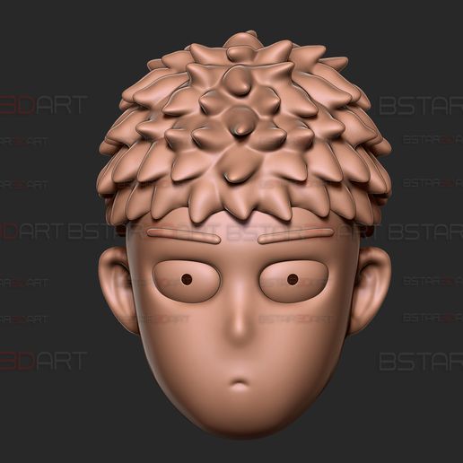 👊 Saitama Head Mask Decor Wearable - One Punch Man Cosplay・ 3D File for ...