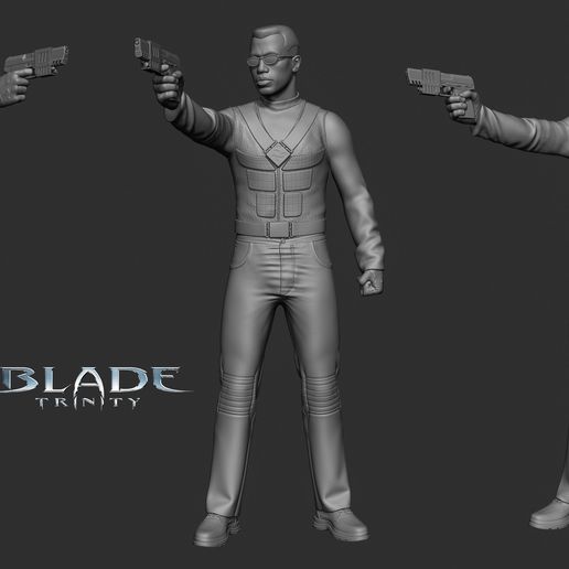 🎬 Blade Trinity - Wesley Snipes・ 3D File for ・Cults