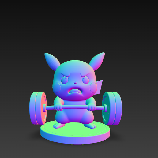 🐉 Pikachu olympic heavyweight・ STL File for 3D printing・Cults