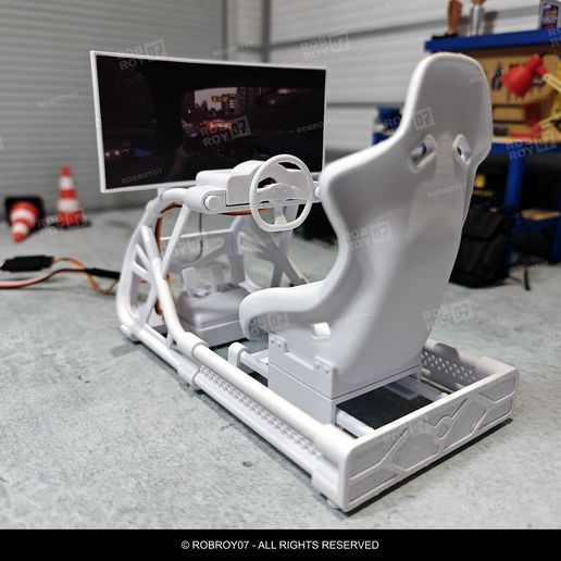 🚁 1/10 Sim Racing Cockpit・ 3D File for 3D printing・Cults