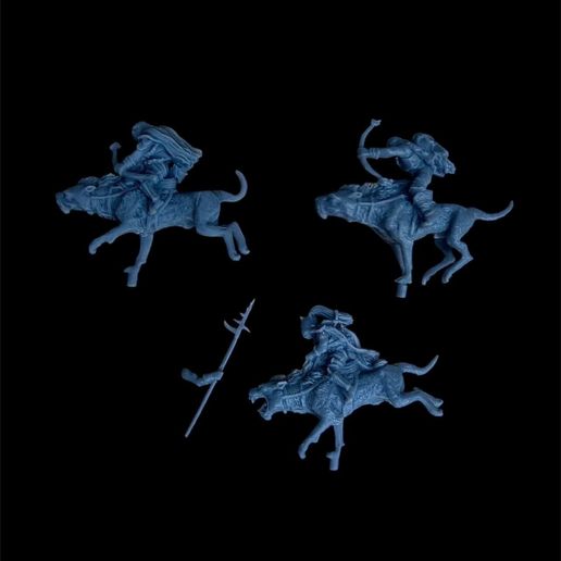 🐺 Wolf Riders・Arquivo 3D para Impressão 3D・Cults