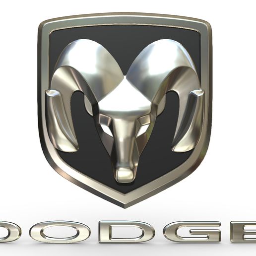 Archivo STL logo dodge 2 👽 (OBJ)・Plan imprimible en 3D para descargar・Cults