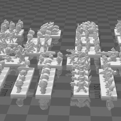 ⚔ Retro 40k Epic Pack・Free STL File for 3D printing・Cults