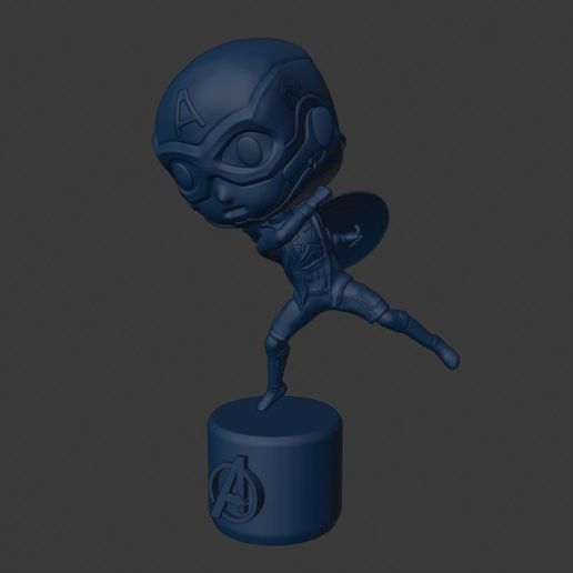 Free 3D file Captain America 3D printing 🎲 ・3D printing template to ...