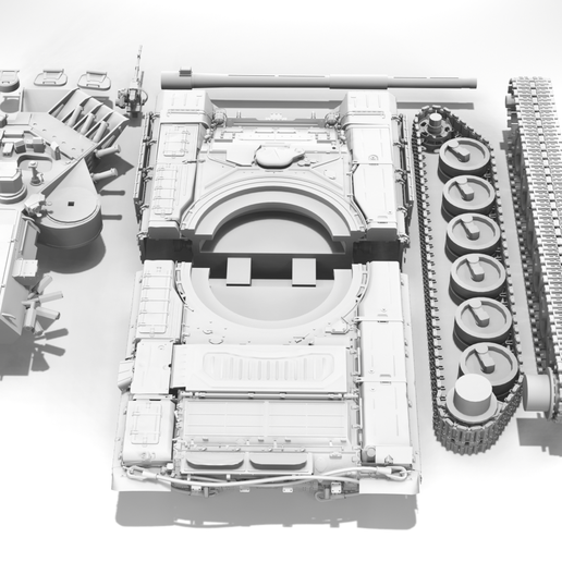 🇷🇺 T90 with Burlak turret・ STL File for 3D printing・Cults