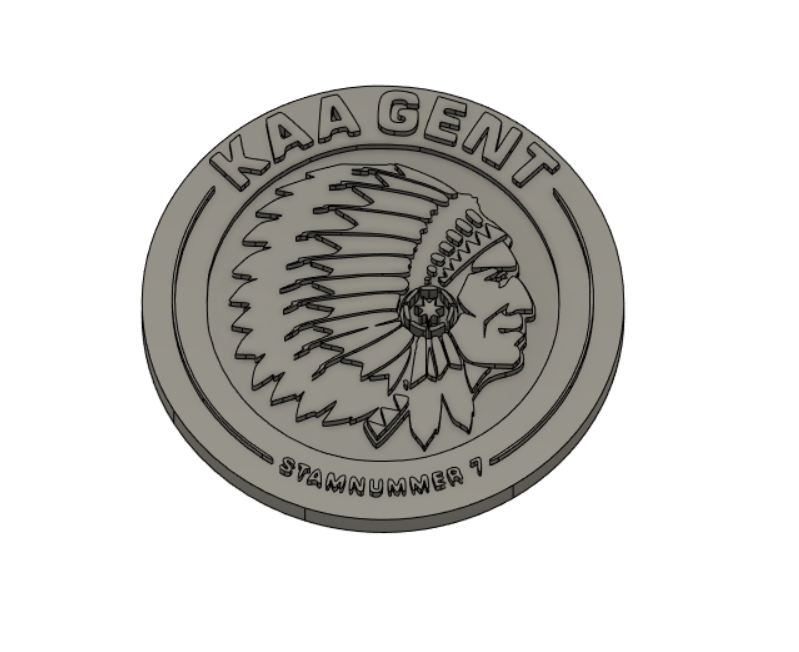 Archivo STL KAA GENT LOGO・Diseño de impresora 3D para descargar・Cults