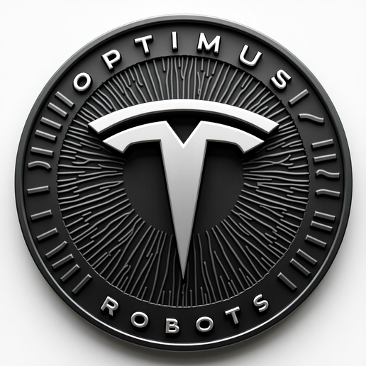 🆓 free fan art tesla optimus robots coin token wall art・Free STL File ...