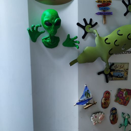 👽 ALIEN WALL MOUNTED - NO SUPPORTS・3D Print with the Creality Ender 3 ...