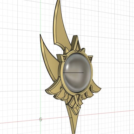 🎭 EULA VISION - GENSHIN IMPACT・ STL File for 3D printing・Cults