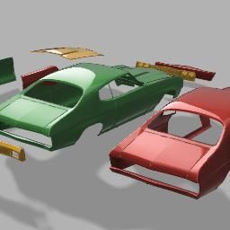 🚙 1/12 scale 1970 chevrolet chevelle・ STL File for 3D printing・Cults