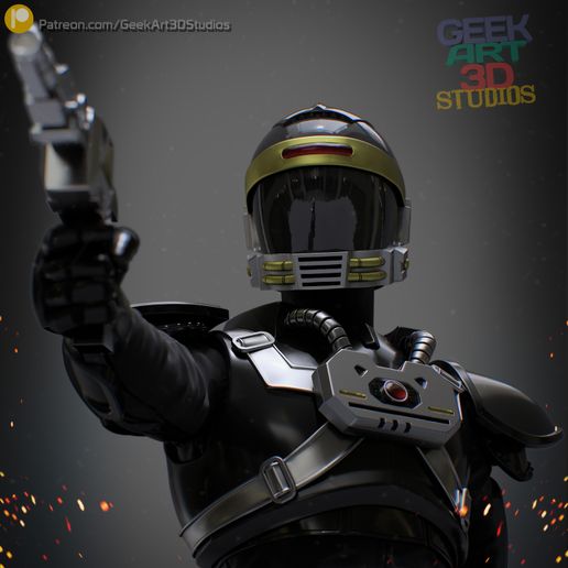 3D file Phantom Ranger - Power Rangers Turbo 👾 ・3D printable model to ...