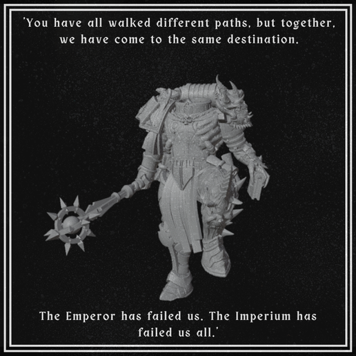 🤴 Semi-Demon Primarch Lorgar・ STL File for 3D printing・Cults