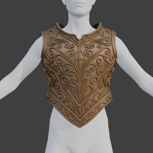 🎭 Detailed Fantasy Chestplate・ STL File for 3D printing・Cults