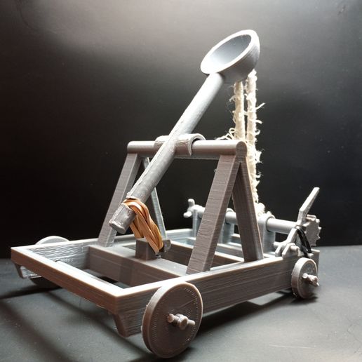 🧑‍🔧 mini medieval catapult・ 3D File for 3D printing・Cults