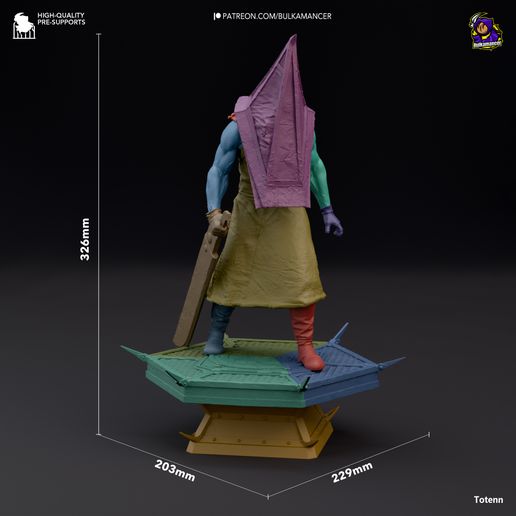 🔪 Pyramid Head | Silent Hill 2 Remake | 326mm・ 3D File for 3D printing ...