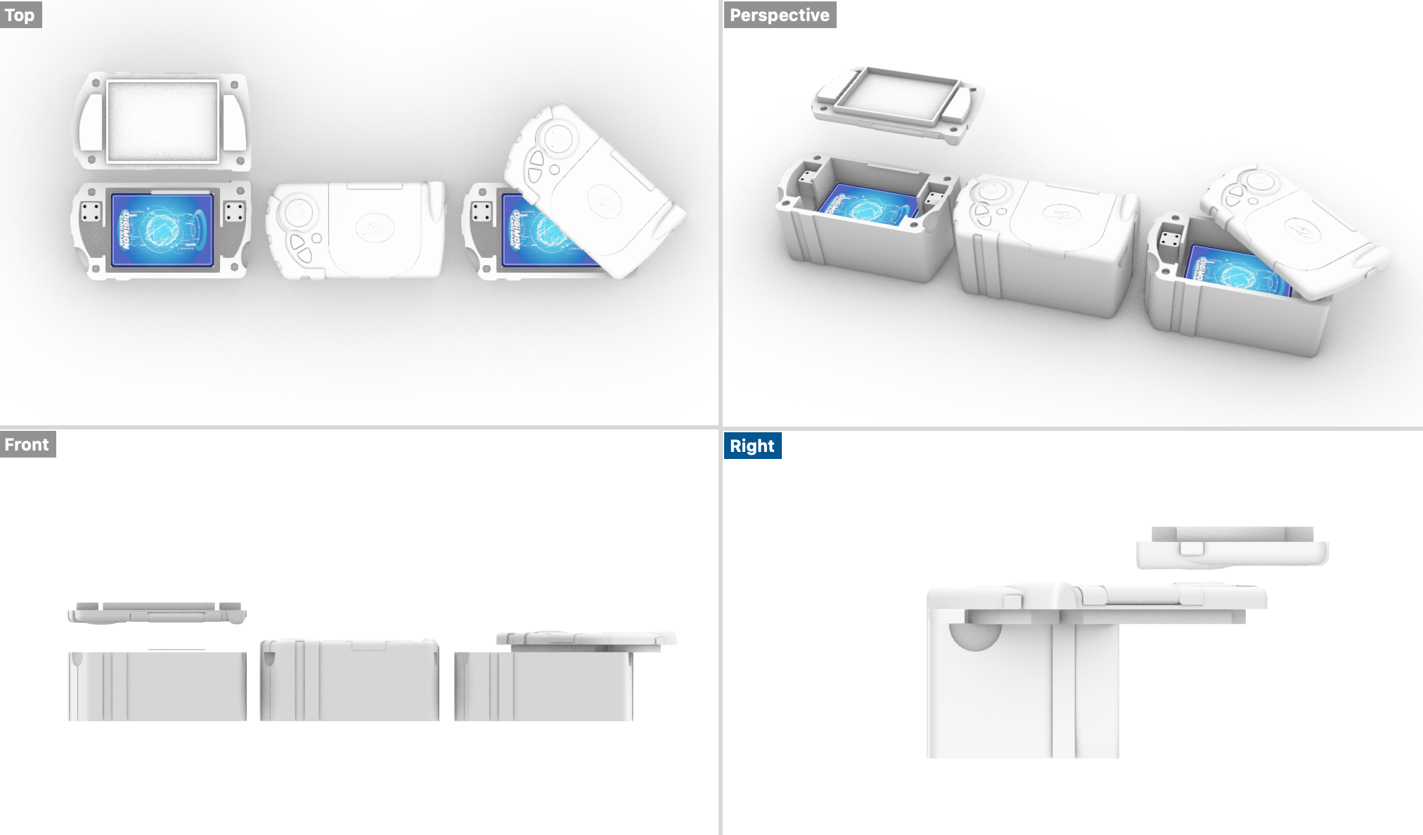 STL file Digimon Adventure 2.0 Inspired D-Terminal TCG Card Deck Box・3D ...