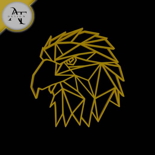 geometric eagle head