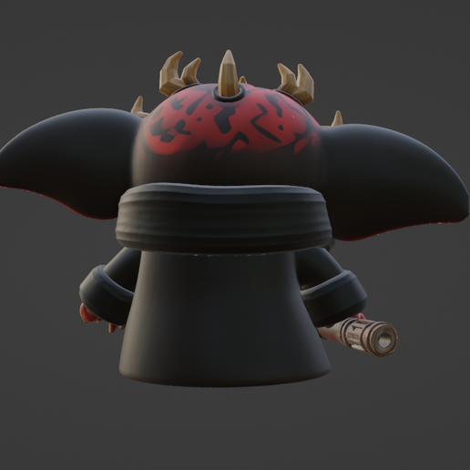 👶 Baby Maul (Darth Maul x Baby Yoda)・ OBJ File for 3D printing・Cults