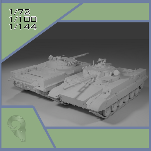 💯 OBJ 782 - 1/72, 1/100, 1/144 Scale | 3D Printable STL Miniature・ 3D ...